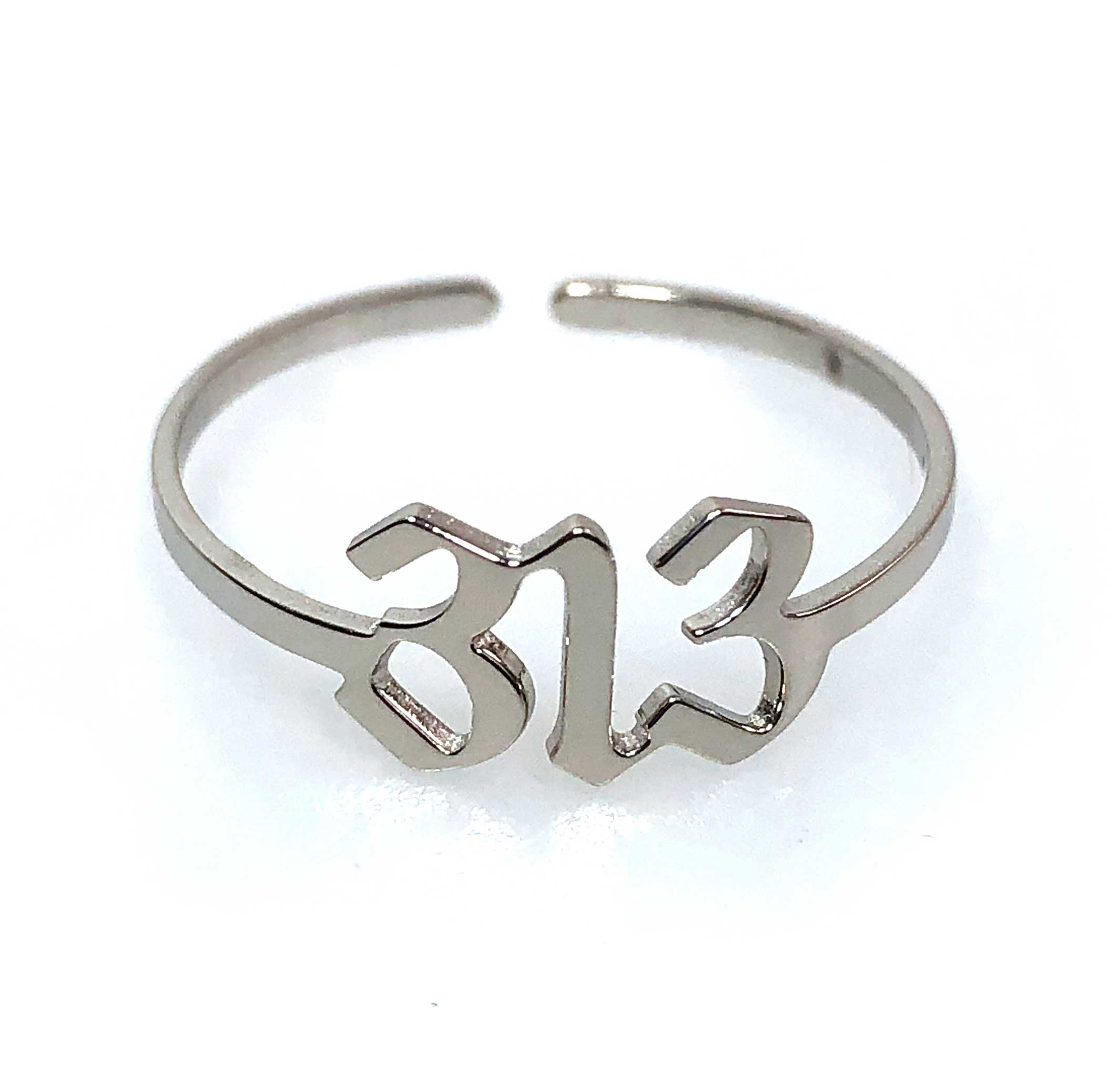 Old English D, Room 313 Motel Style Keychain, by Well Done Goods