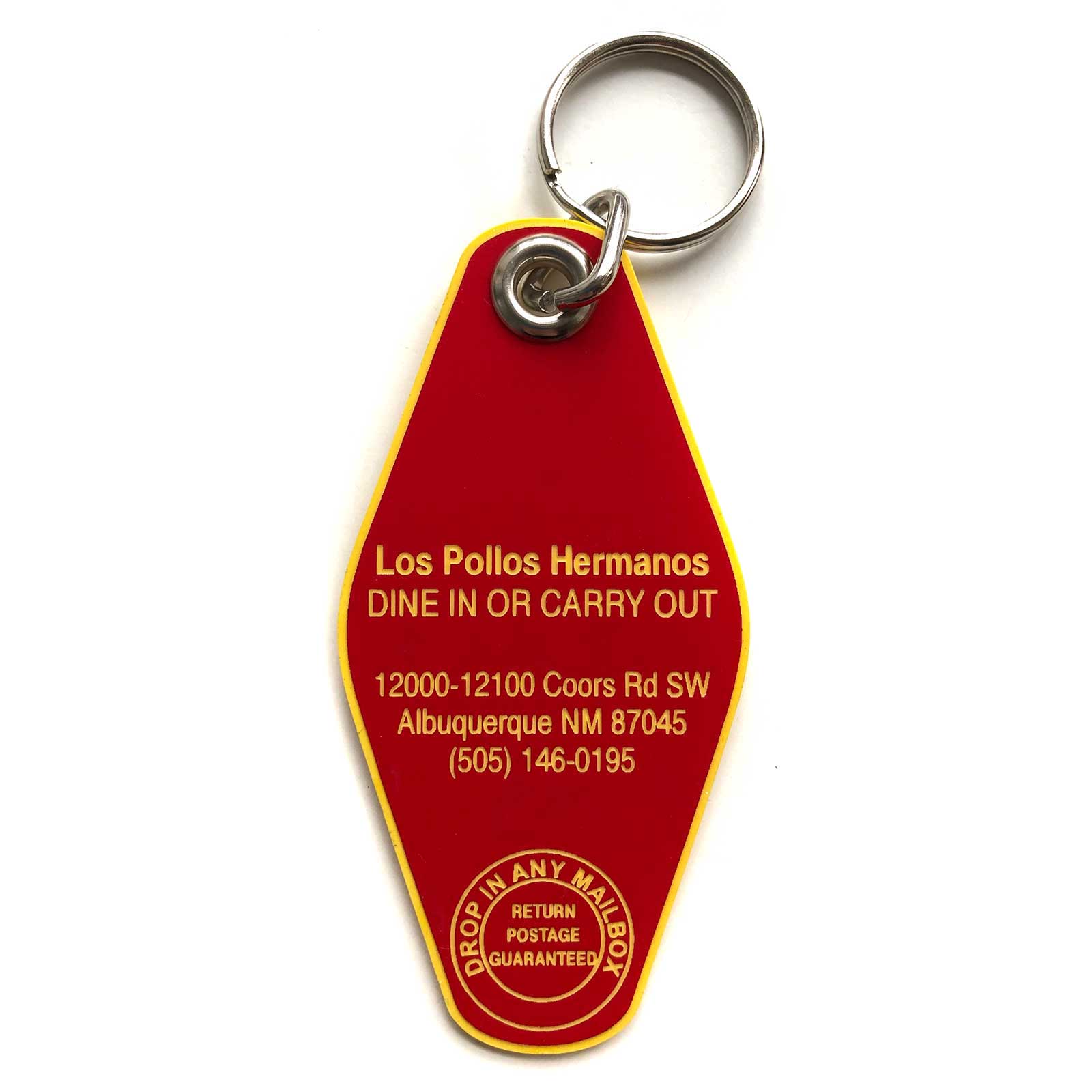 Los Pollos Hermanos Keychain, Breaking Bad inspired Key Ring