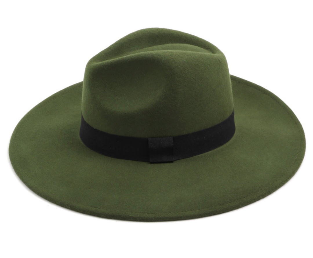 Wool Felt Cowboy Hat, Structured Wide Brim Western Hat. Your choice of ...
