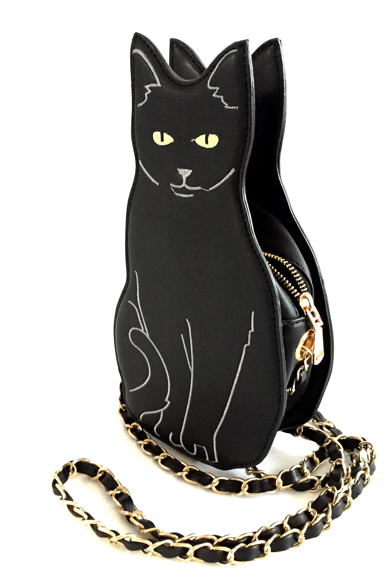 Black Cat 3d Purse, by Well Done Goods