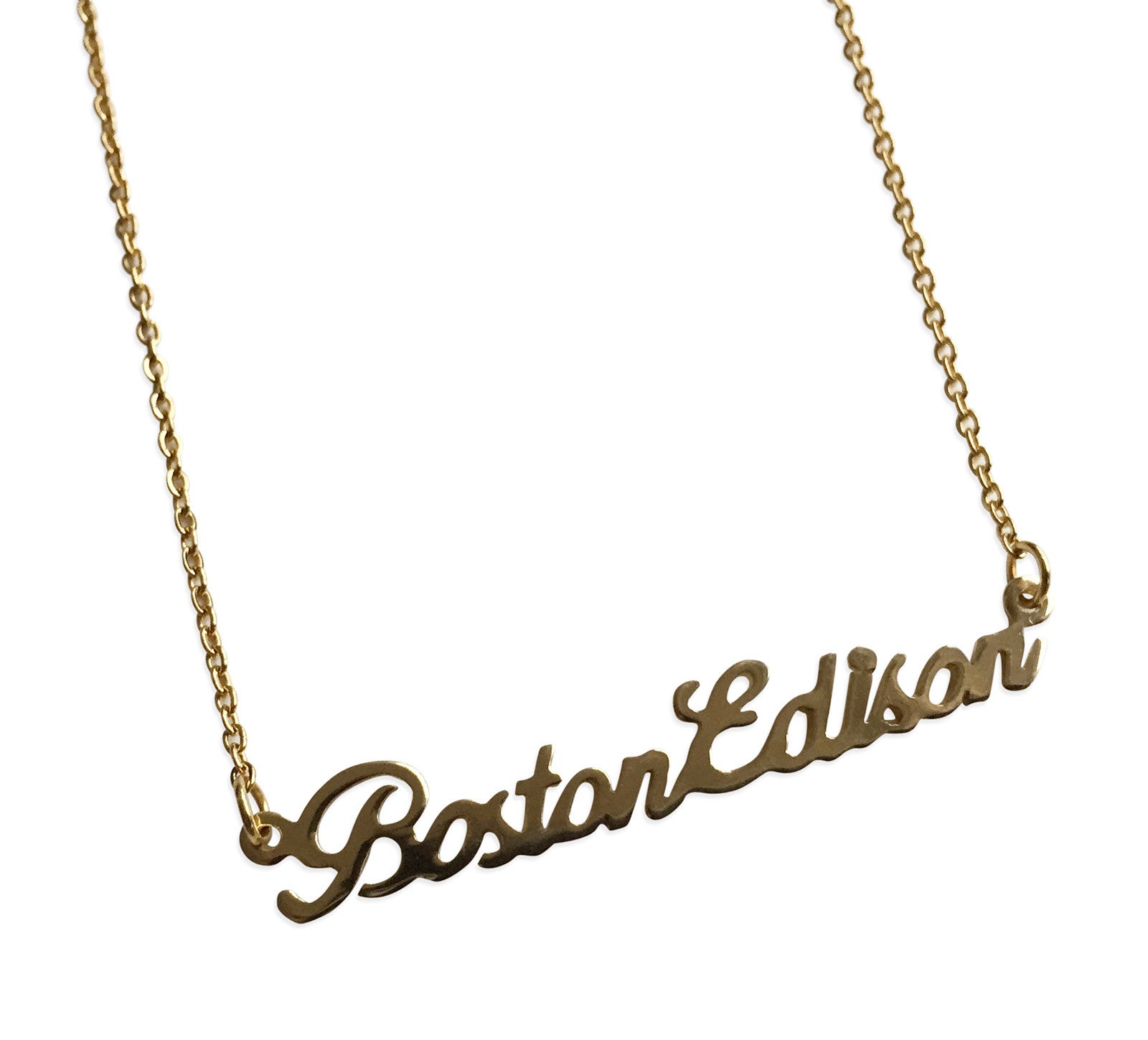 Detroit Music Script Necklace, Electro