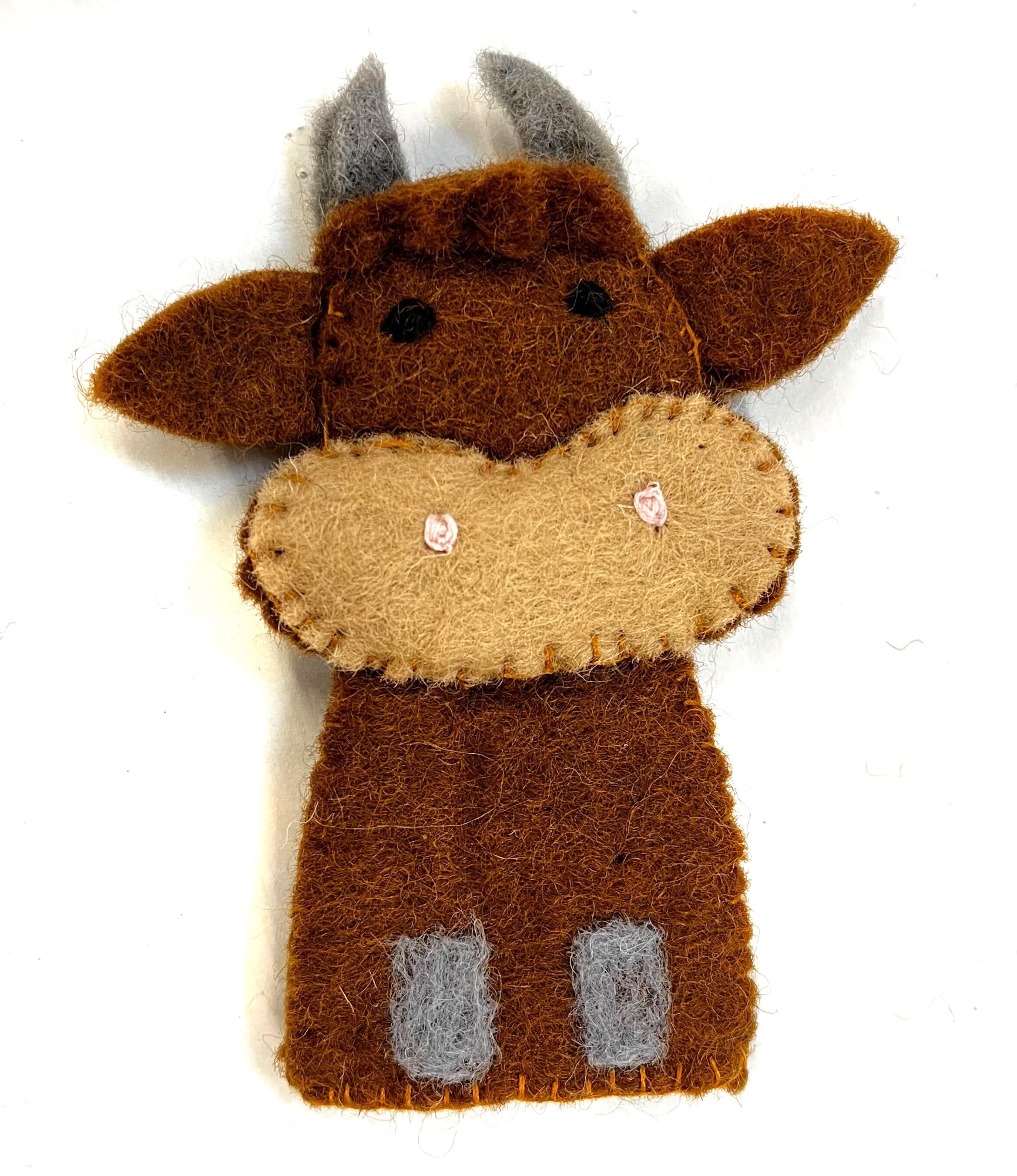 Assorted Animal Puppets, Small Felt Puppet.