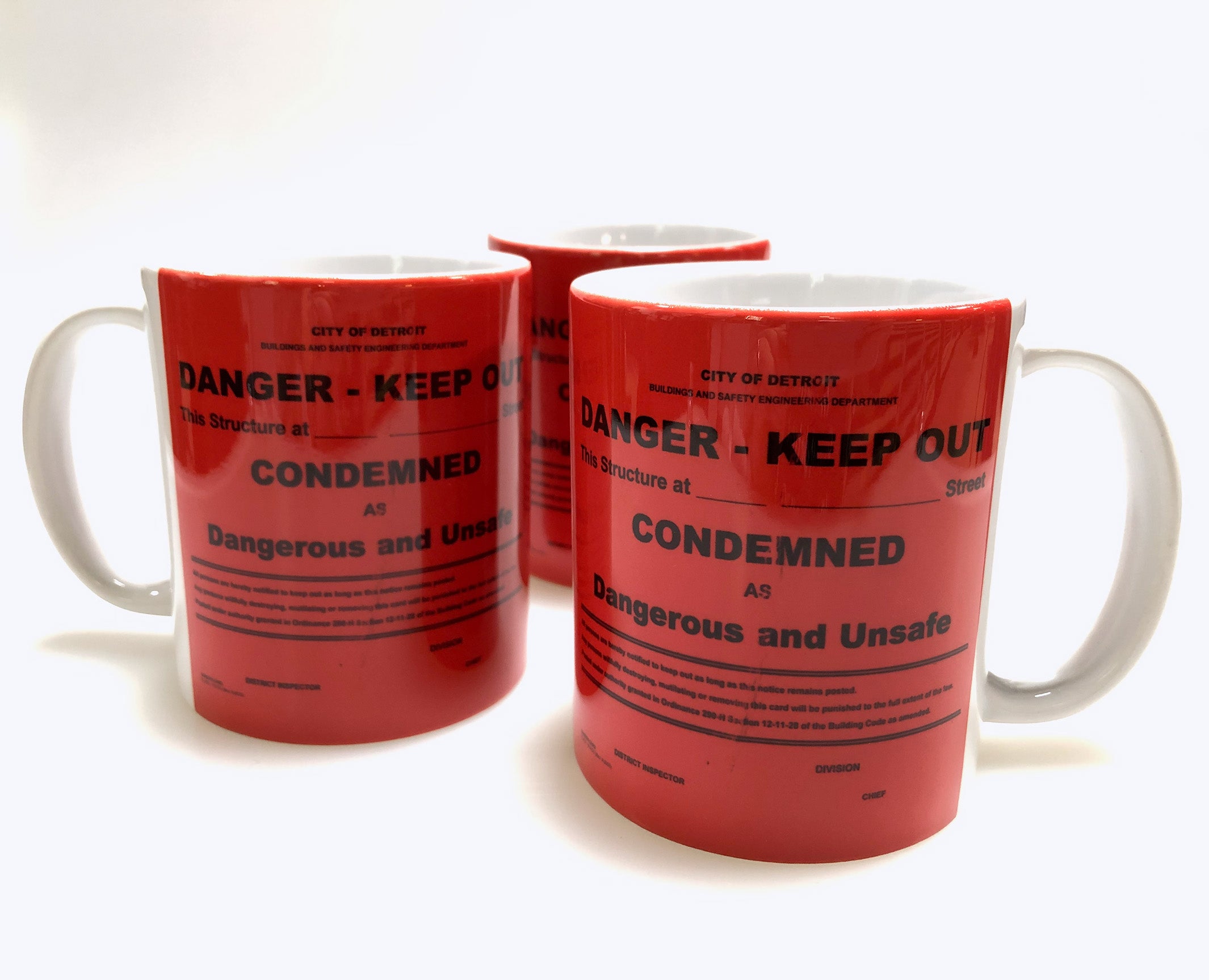 TB-303 Mugs, Set of 4. Bass Synth Coffee Cups