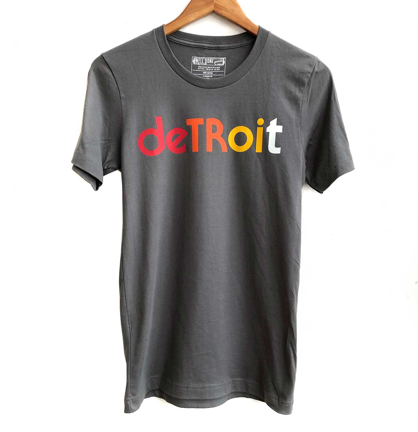Detroit 1800s Map Plan Tee Shirt, Well Done Goods