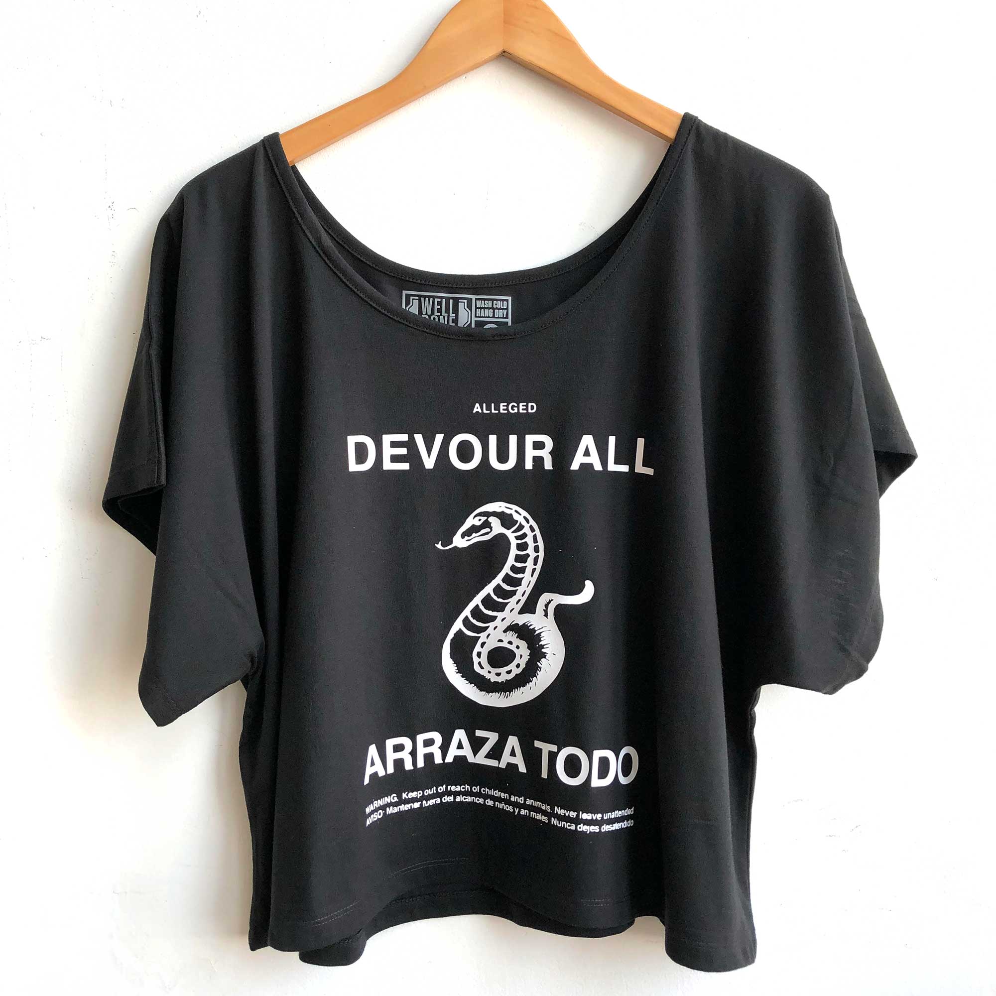 Devour All, Snake Print Hoodoo Candle Crop Top & Crop Muscle Shirt
