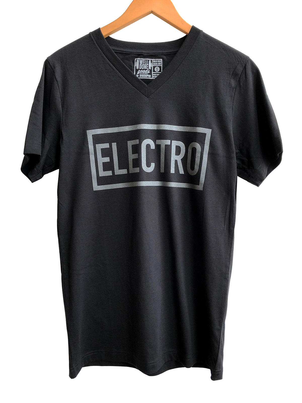Electro Text Print T-Shirt, Well Done Goods