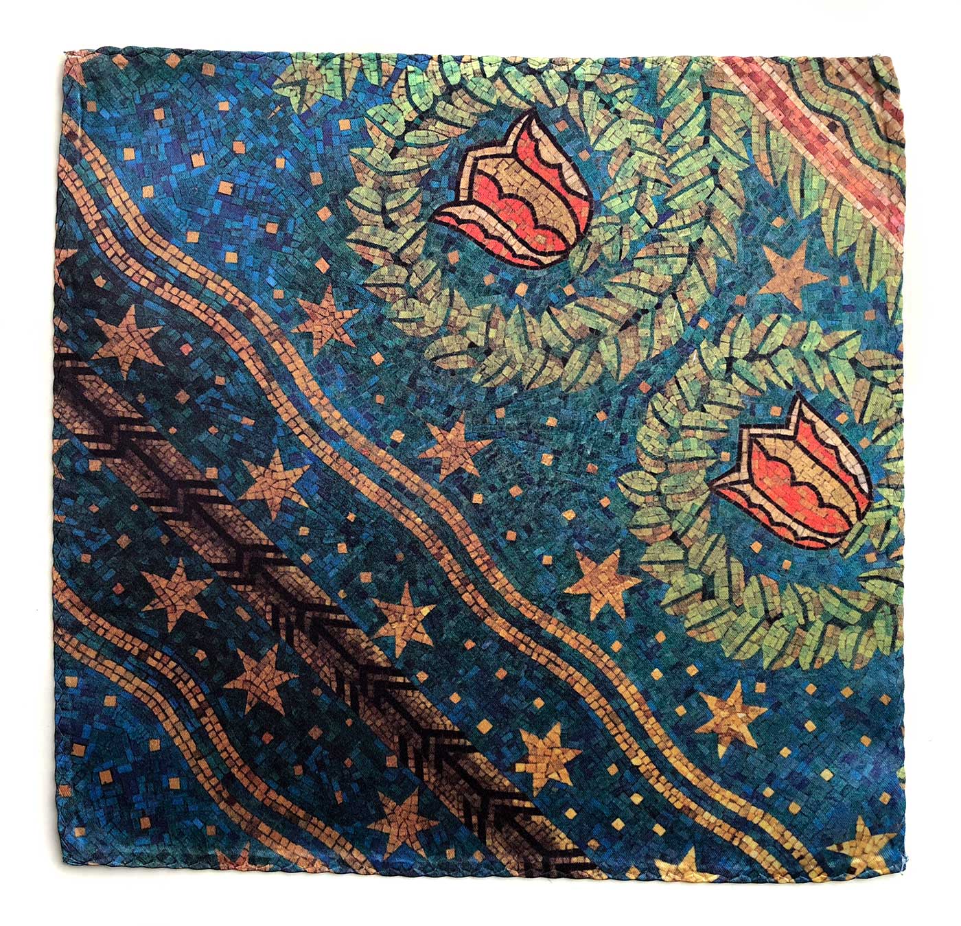 Fisher Building Mosaic Pocket Square, Cyberoptix