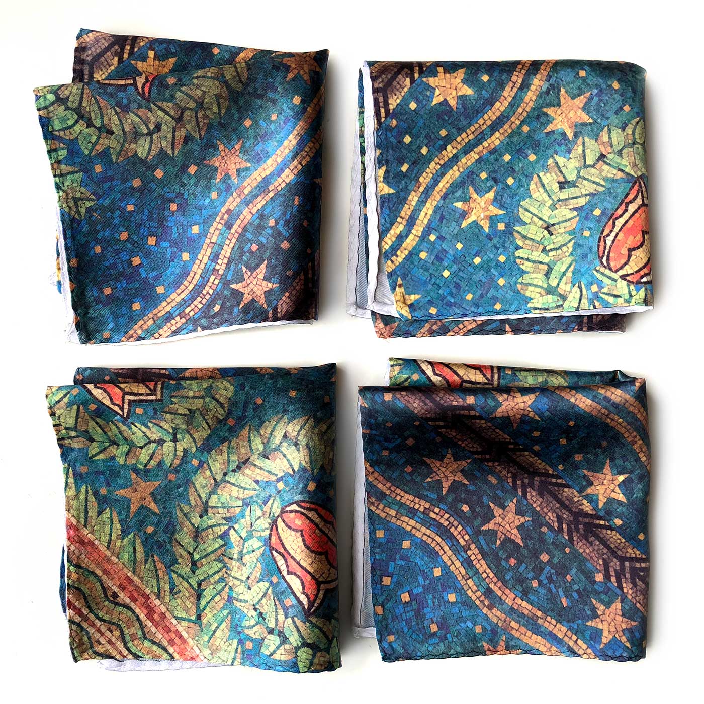 Fisher Building Mosaic Pocket Square, Cyberoptix