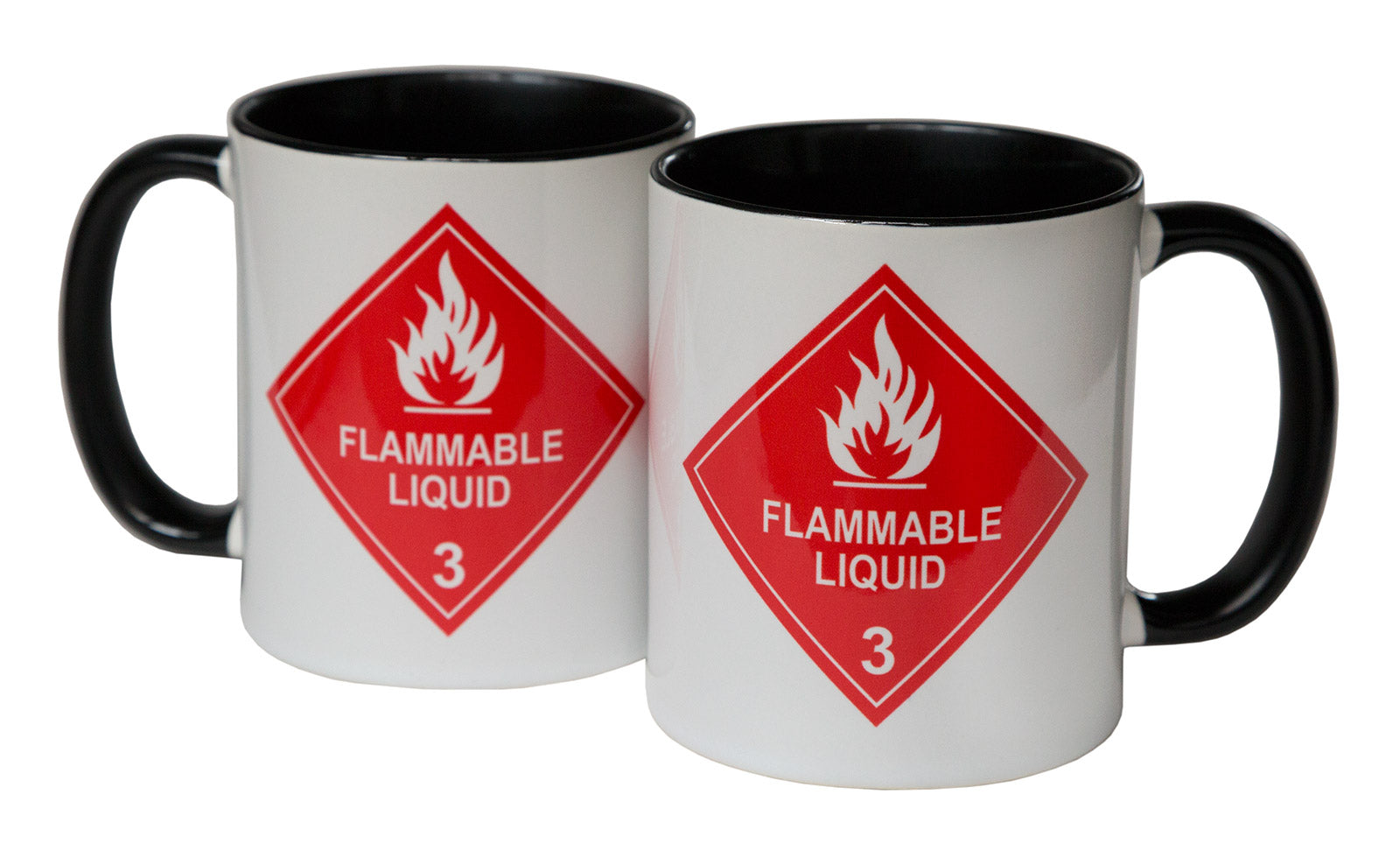 Flammable Liquid Label Mug, DOT Hazard Coffee Cup