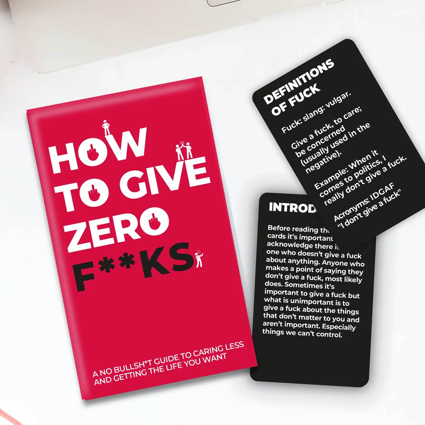 How To Give Zero F**ks Cards. 100 quotes & affirmations