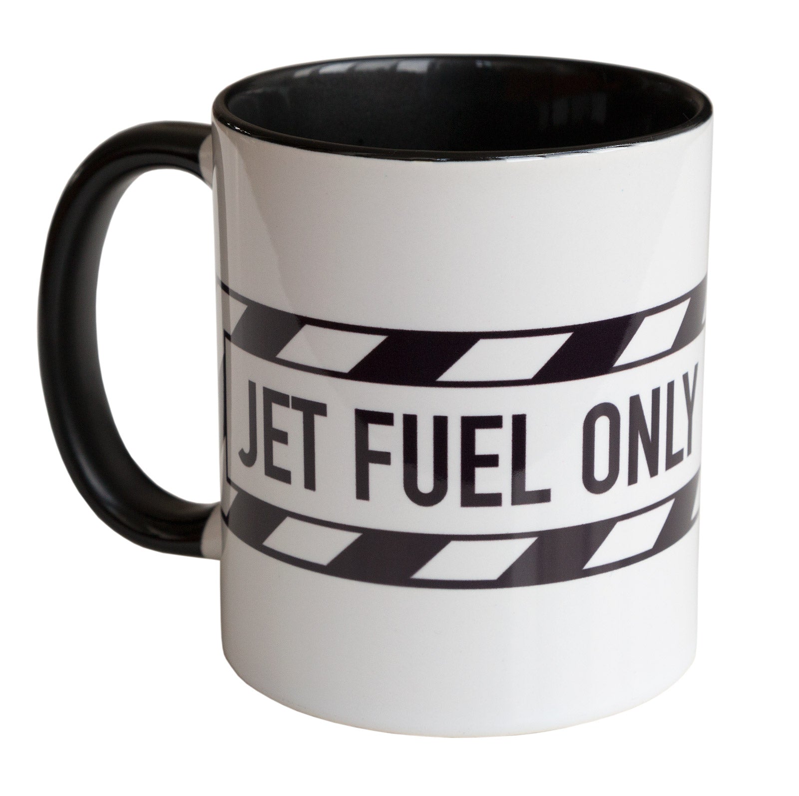 Jet Fuel Mug, DOT Warning Label Coffee Cup
