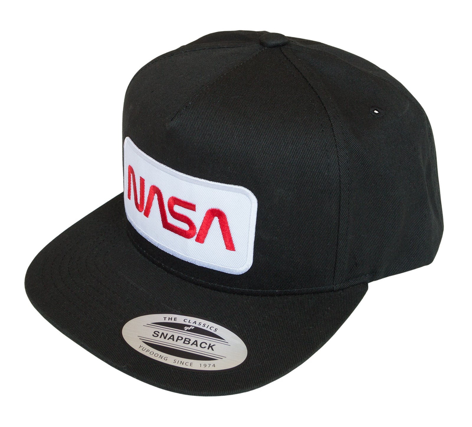 NASA Worm Logo Snapback Cap, by Well Done Goods