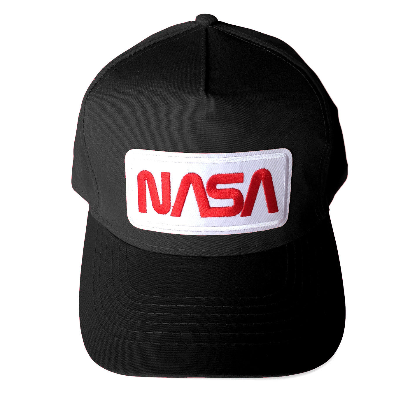 NASA Worm Logo Dad Hat, Curved Visor Cap, by Well Done Goods