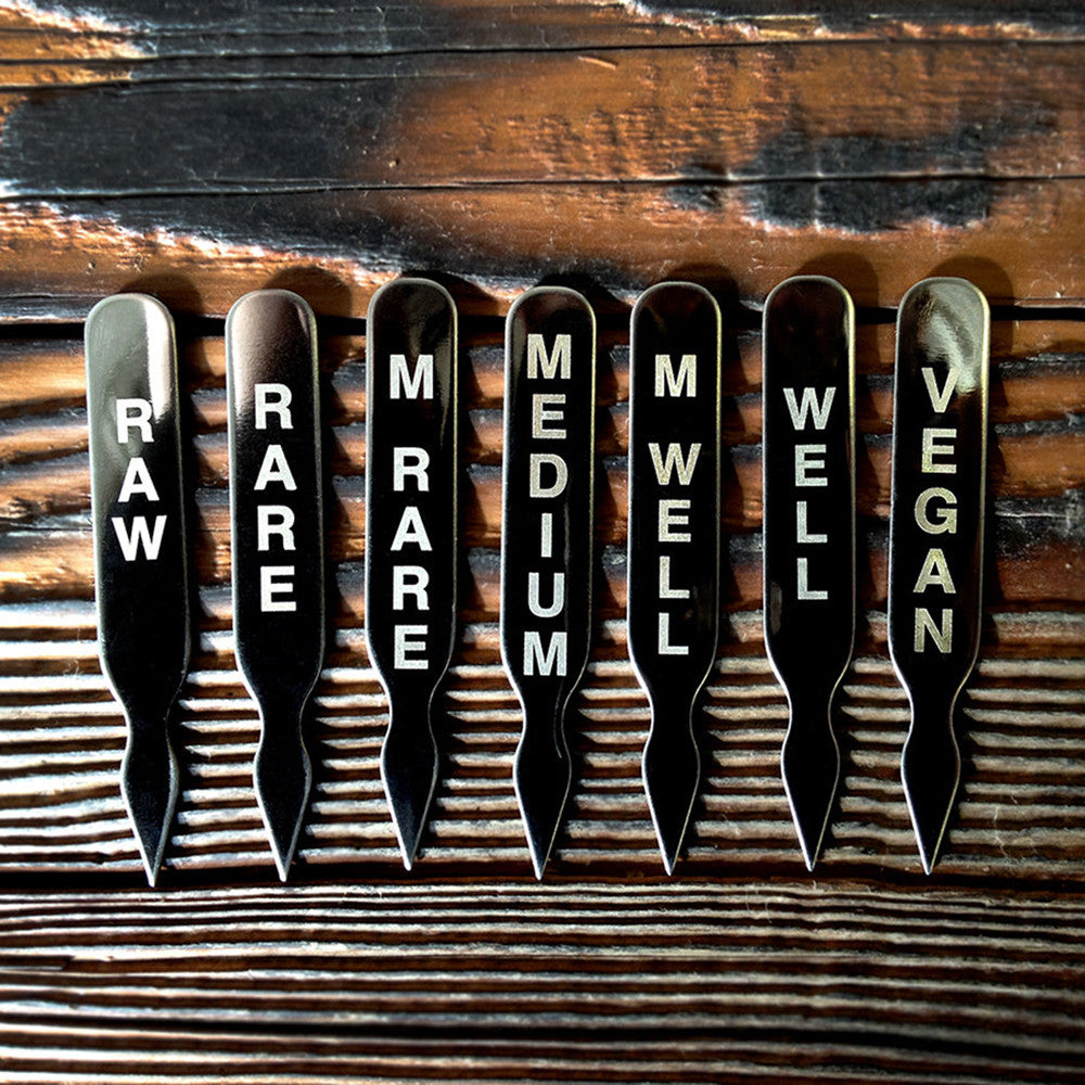 Stainless Steel Steak Marker Tie Bars – Well Done Goods, by Cyberoptix