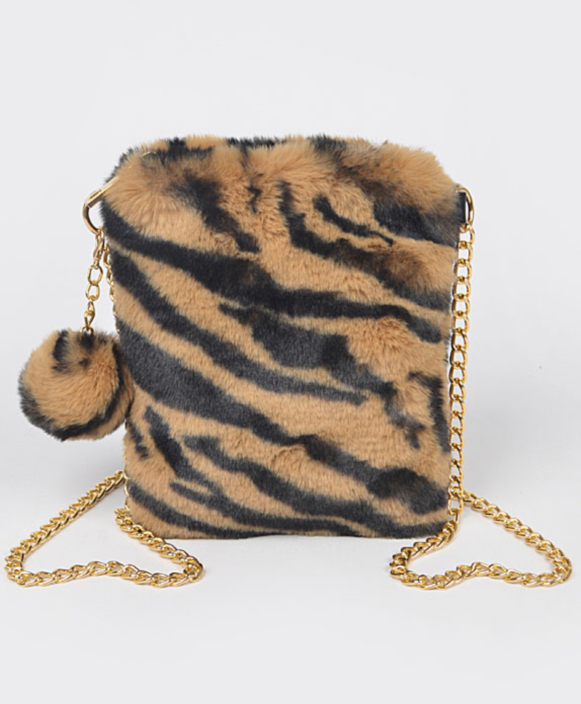 Small Fuzzy Crossbody Bag, Cellphone Purse. Silky Faux Fur Bag, Lots of ...