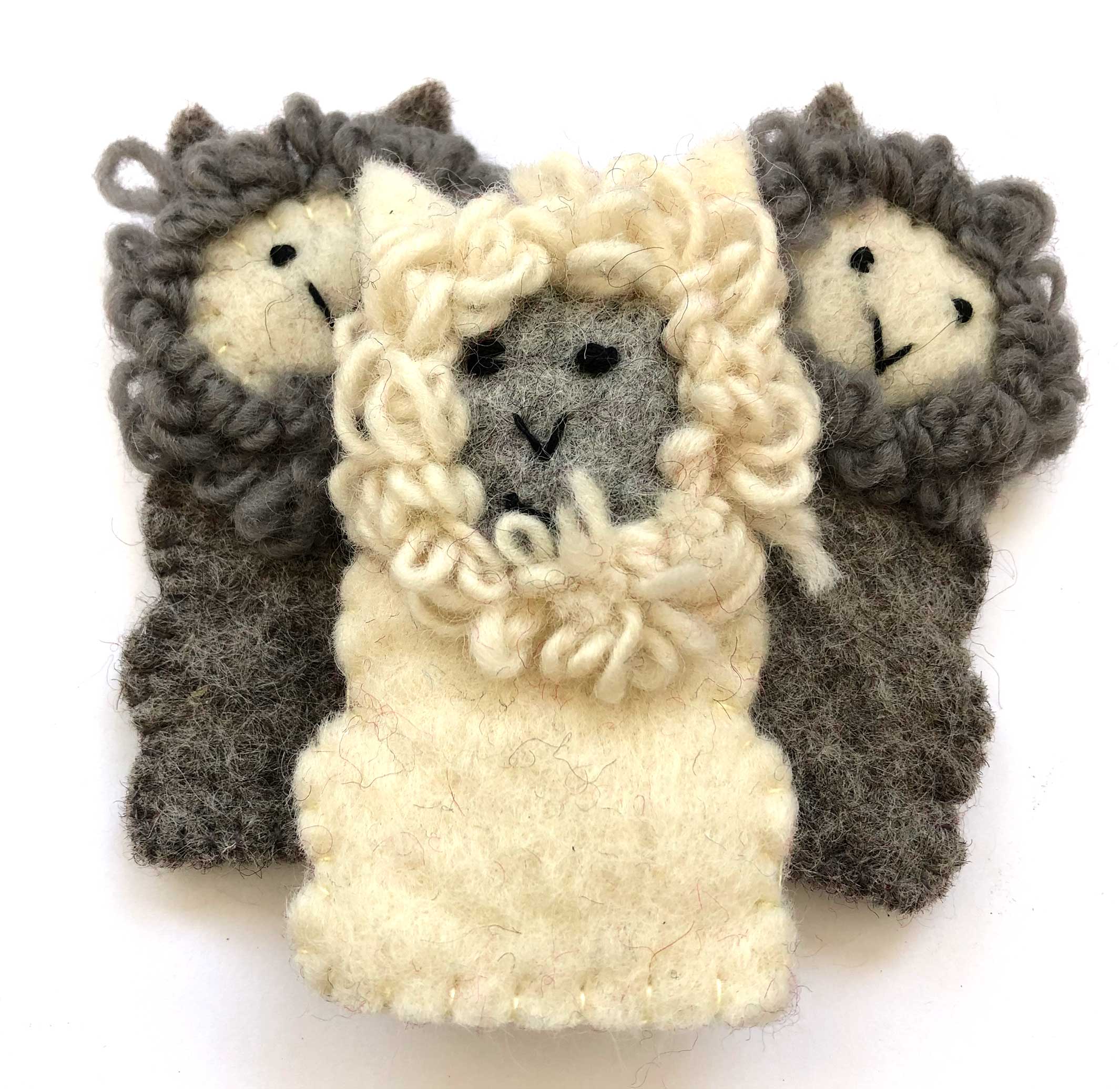 Assorted Animal Puppets, Small Felt Puppet.